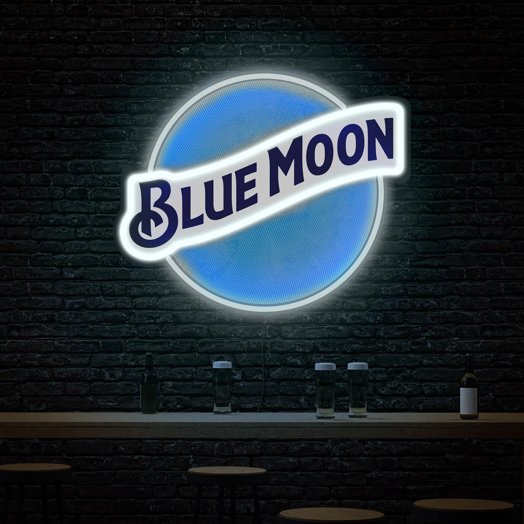 Blue Moon Beer Neon Sign | NeonOpenX