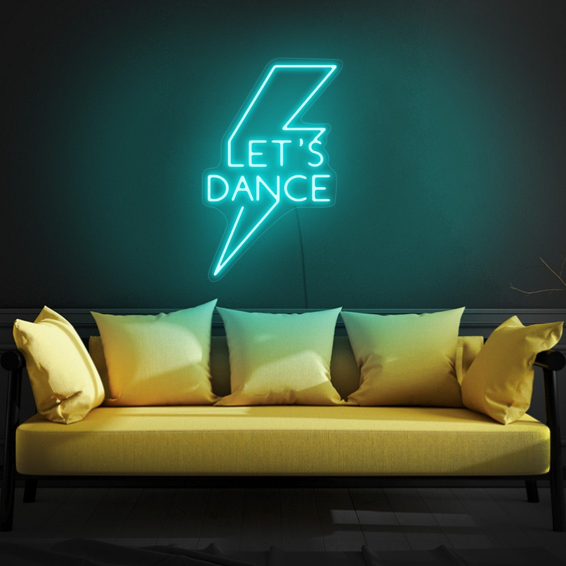 Let's dance neon sign,Let's dance neon light,Let's dance led sign,Dance ...